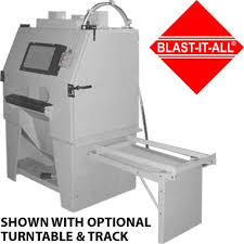 blast system with pull out platform - Blast & Wash Systems
